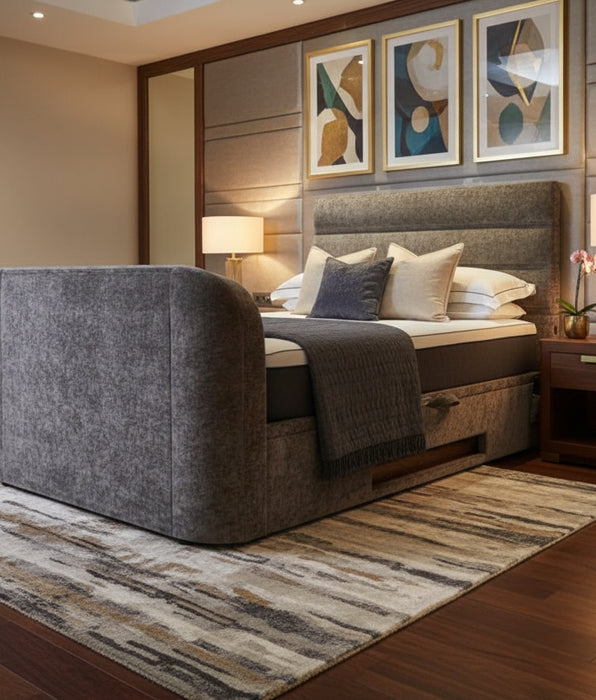 Ottoman TV Beds | Storage TV Beds with Built in TV – TV Bed Store