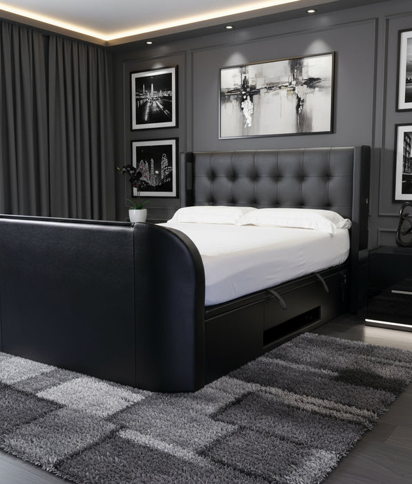 Ottoman TV Beds | Storage TV Beds with Built in TV – TV Bed Store